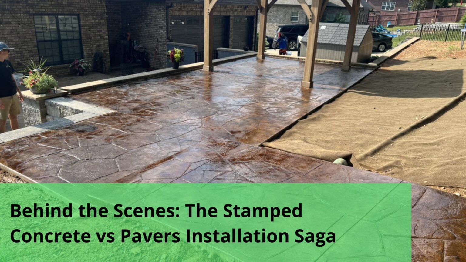 The Stamped Concrete vs Pavers Installation Saga